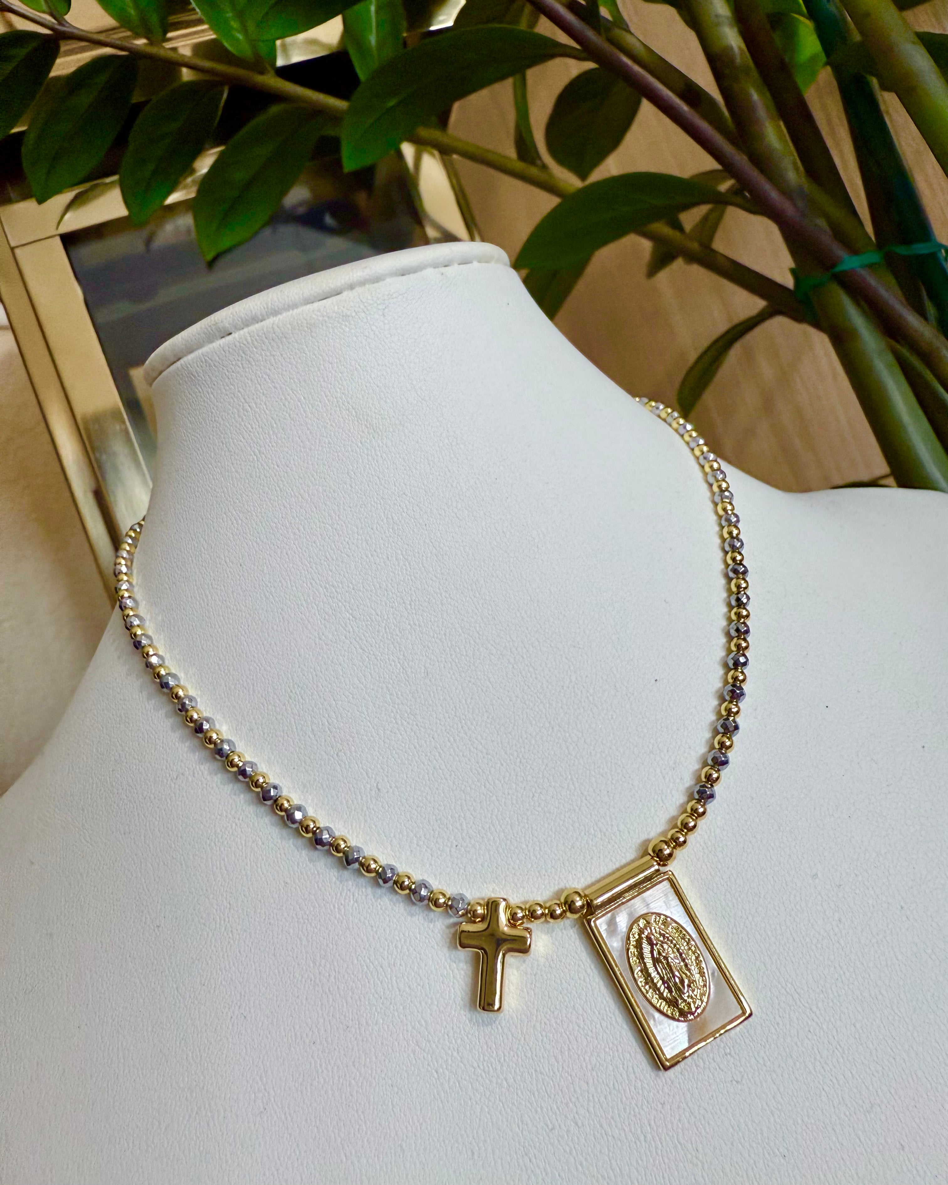 Glow Scapular Miraculous Choker – Design Koral Inc